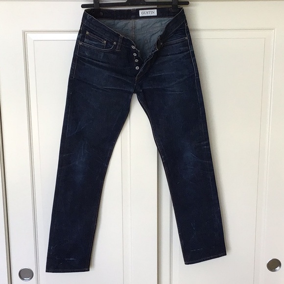 Gustin | Jeans | Gustin Mens Sz 3 Raw Denim Selvedge Button Fly Jeans ...